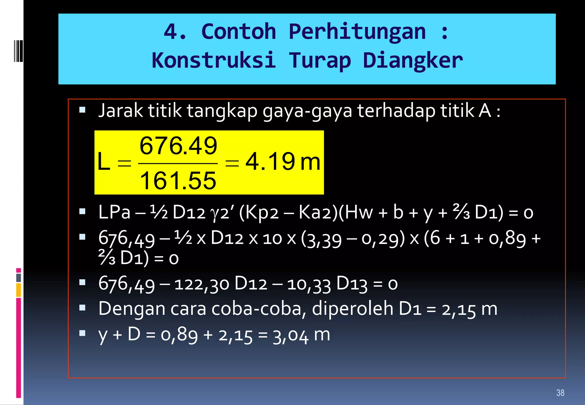 9 contoh desain turap | PPT