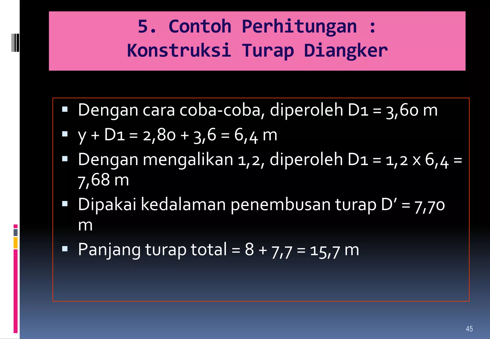 9 contoh desain turap | PPT