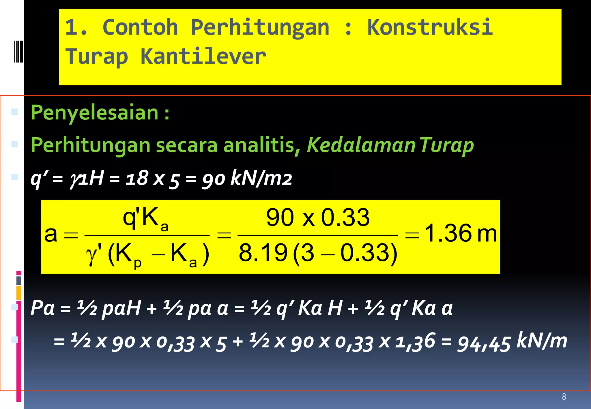 9 contoh desain turap | PPT