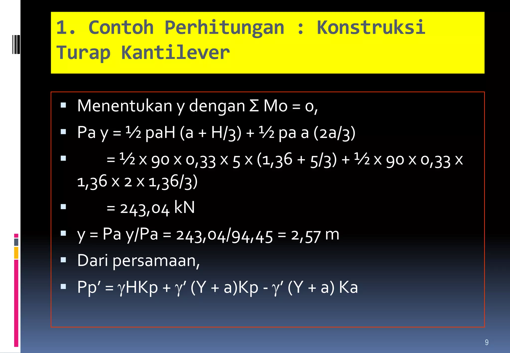 9 contoh desain turap | PPT