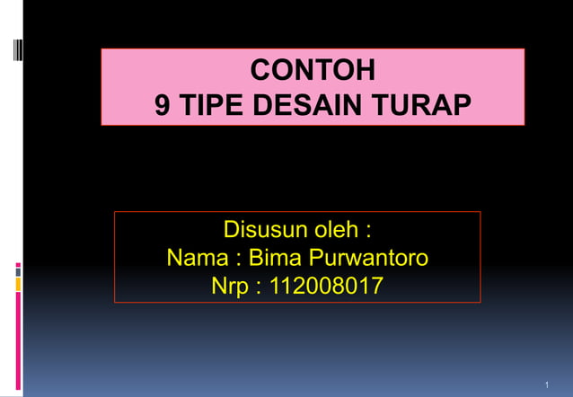 9 contoh desain turap | PPT