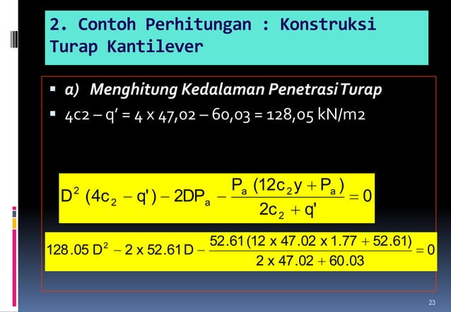 9 contoh desain turap | PPT