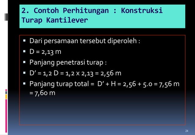 9 contoh desain turap | PPT
