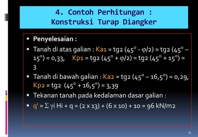 9 contoh desain turap | PPT