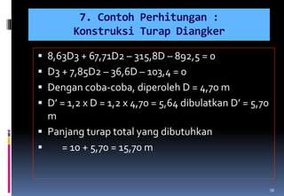 9 contoh desain turap | PPT