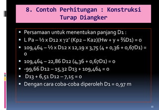 9 contoh desain turap | PPT