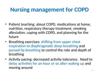 3- NURSING CARE OF CHRONIC OBSTRUCTIVE PULMONARY DISEASE.ppt