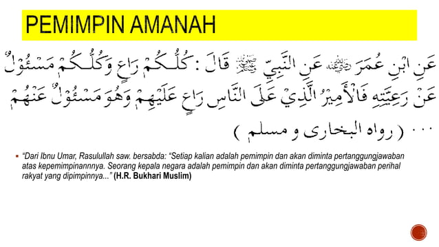 Hidup Tenangdengan Kejujuran, Amanah, dan Istiqamah | PPTX