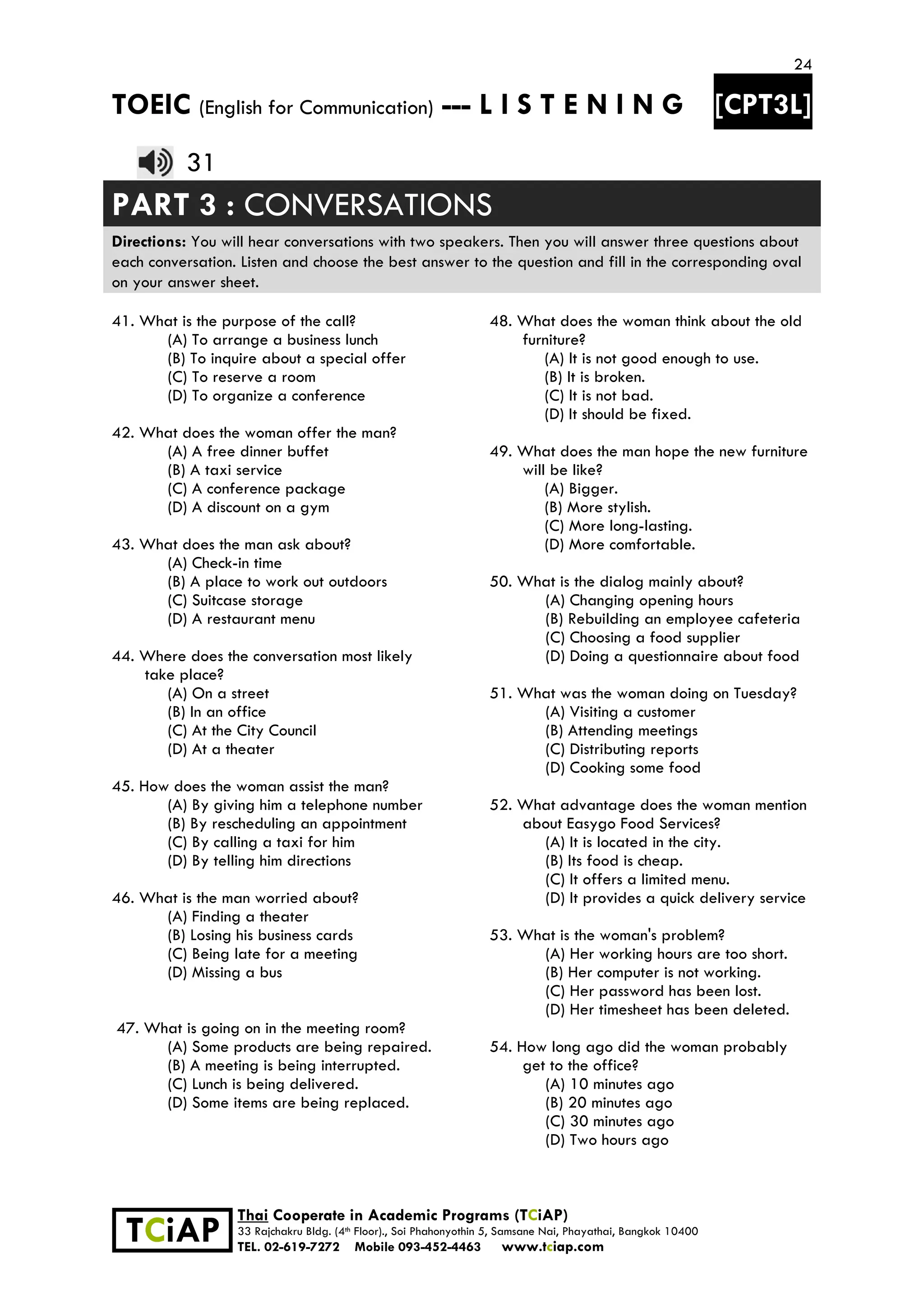 TOEIC Tips and strategies | PDF
