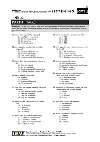 TOEIC Tips and strategies | PDF