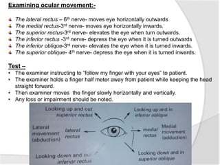 Part 3 cranial nerve examination | PPTX