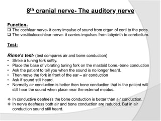 Part 3 cranial nerve examination | PPTX