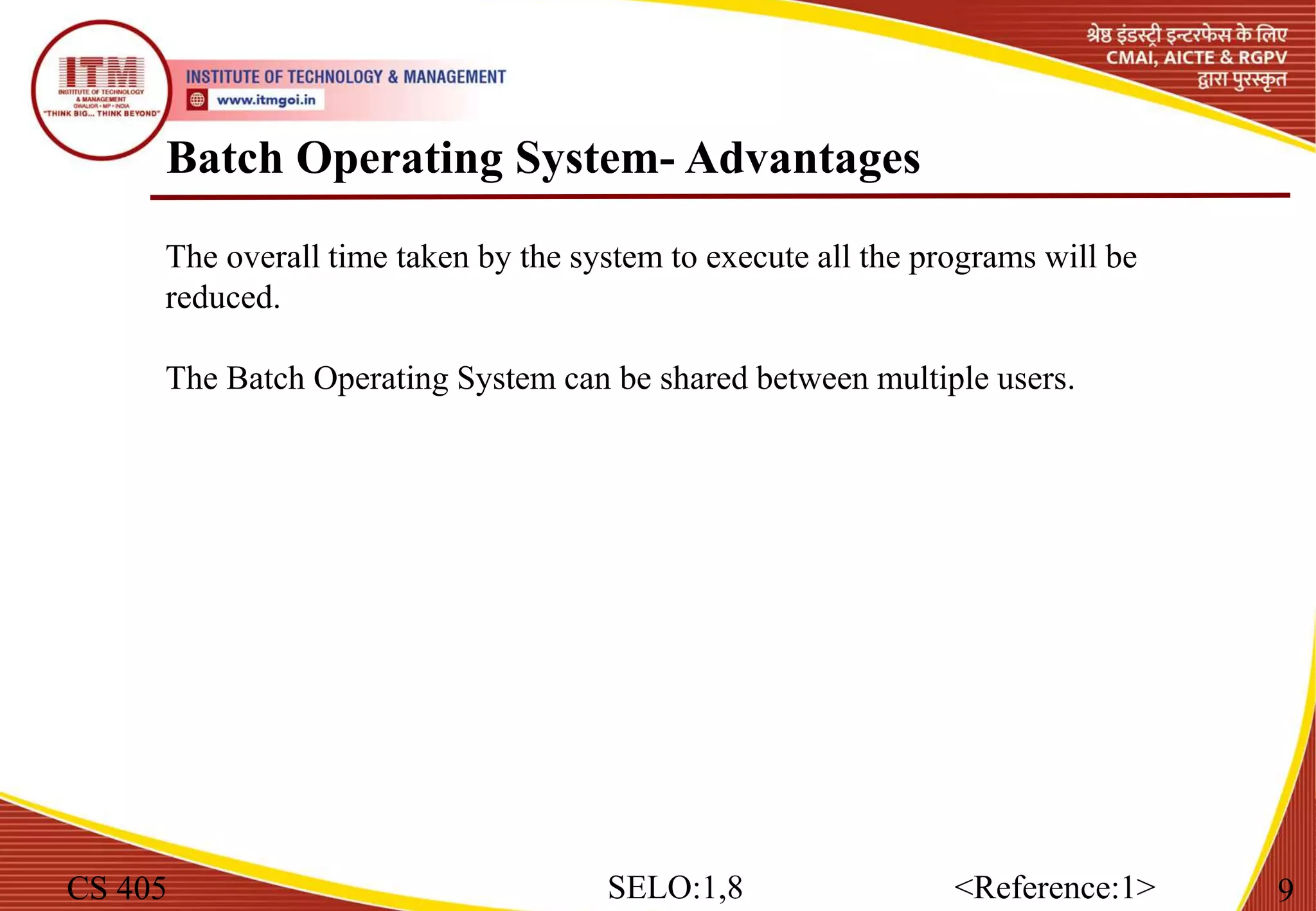 Types of Operating System | PPTX