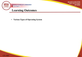 Types of Operating System | PPTX