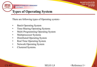 Types of Operating System | PPTX