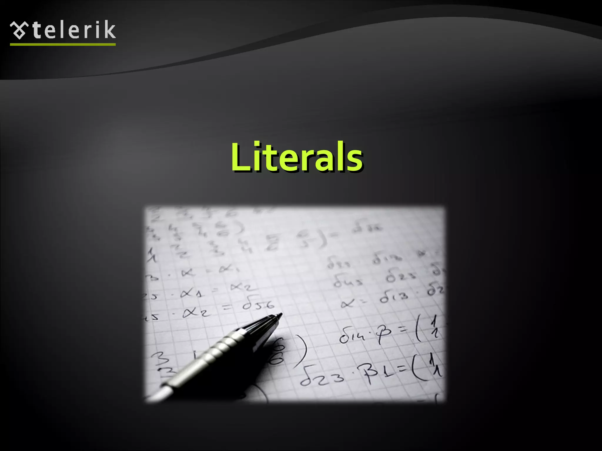 C# Language Overview Part I | PPT