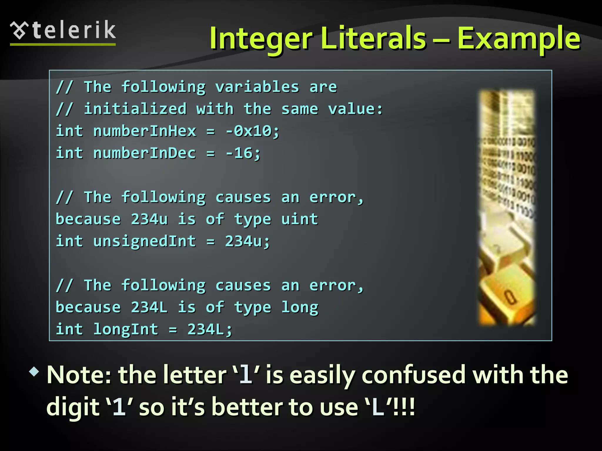 C# Language Overview Part I | PPT