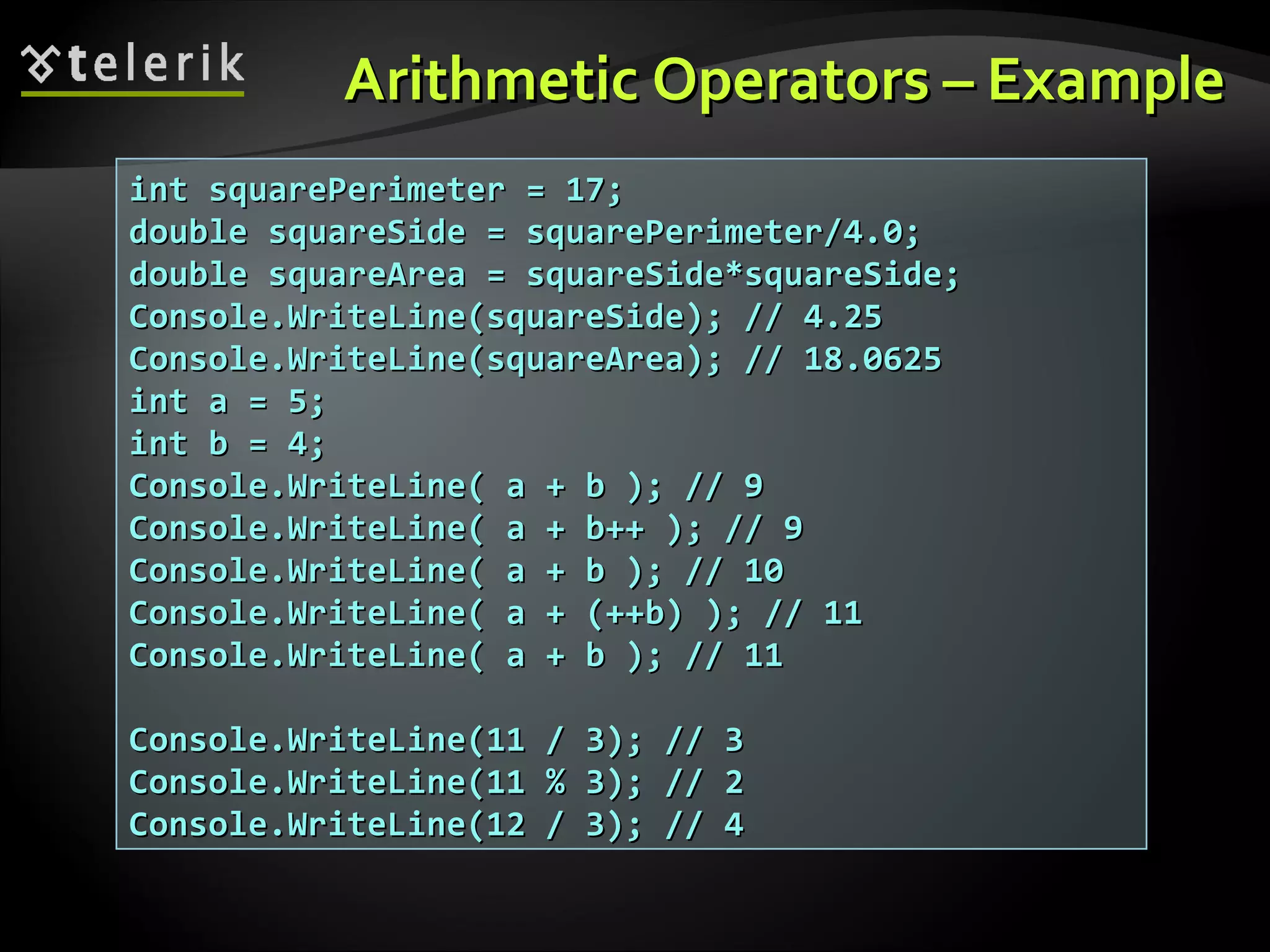 C# Language Overview Part I | PPT