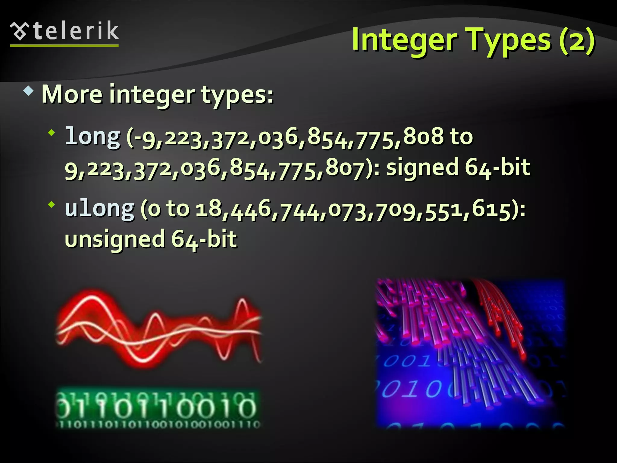 C# Language Overview Part I | PPT