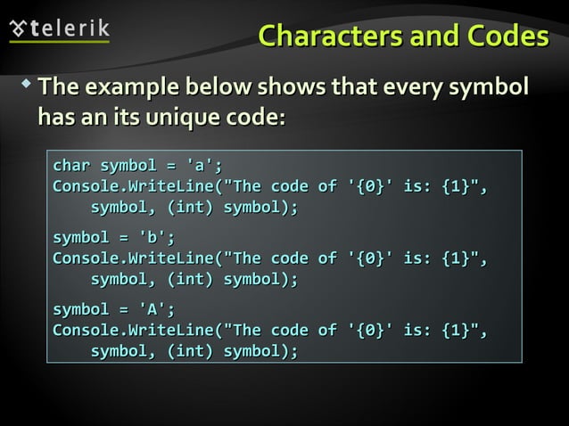 C# Language Overview Part I | PPT