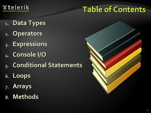 C# Language Overview Part I | PPT