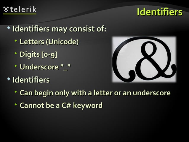 C# Language Overview Part I | PPT