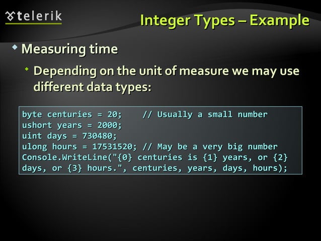 C# Language Overview Part I | PPT