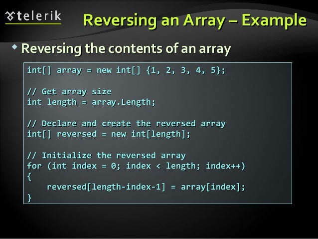 C# Language Overview Part I