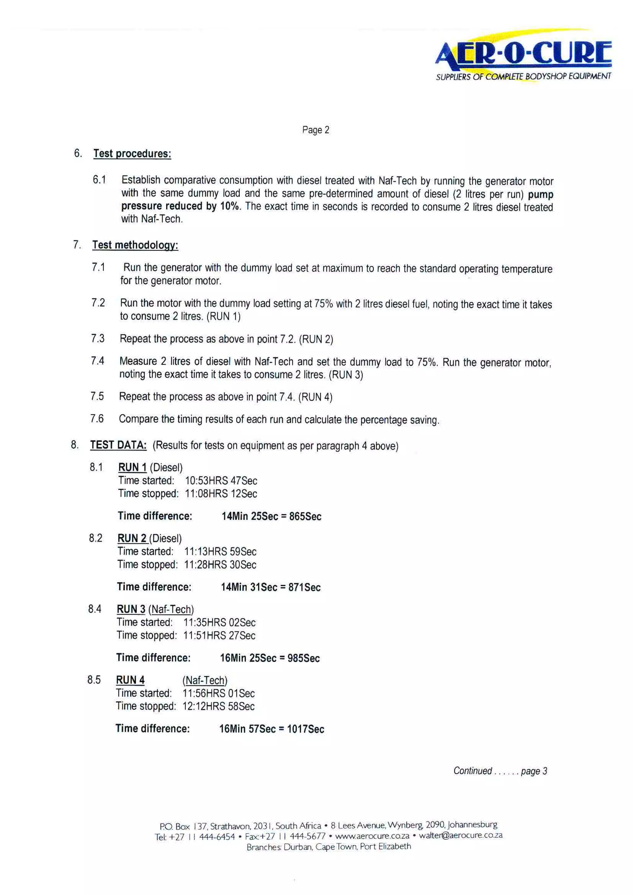 3 cummins gensets naf-tech tests 09 11 20 | PDF