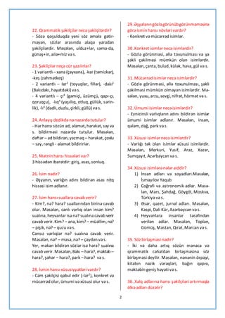 3-cü sinif Azərb.dili sual-cavab.pdf muellimlerin komeklerime destek | PDF