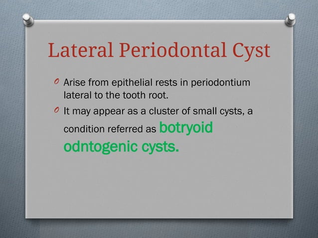 Oral radiology - Cysts of the jaws.pptx7 | PPT
