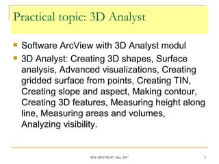 3 D Analyst | PPT | 3-D Graphics | Computer Software and Applications