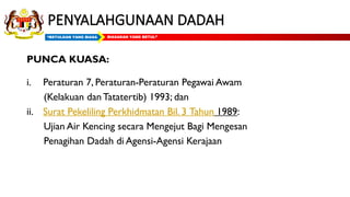 DADAH JENAYAH Peraturan 51 Peraturan Peraturan Pegawai Awam | PPTX