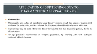 3-D Printing (3DP) and Application widely used in Pharmaceuitcals.pptx