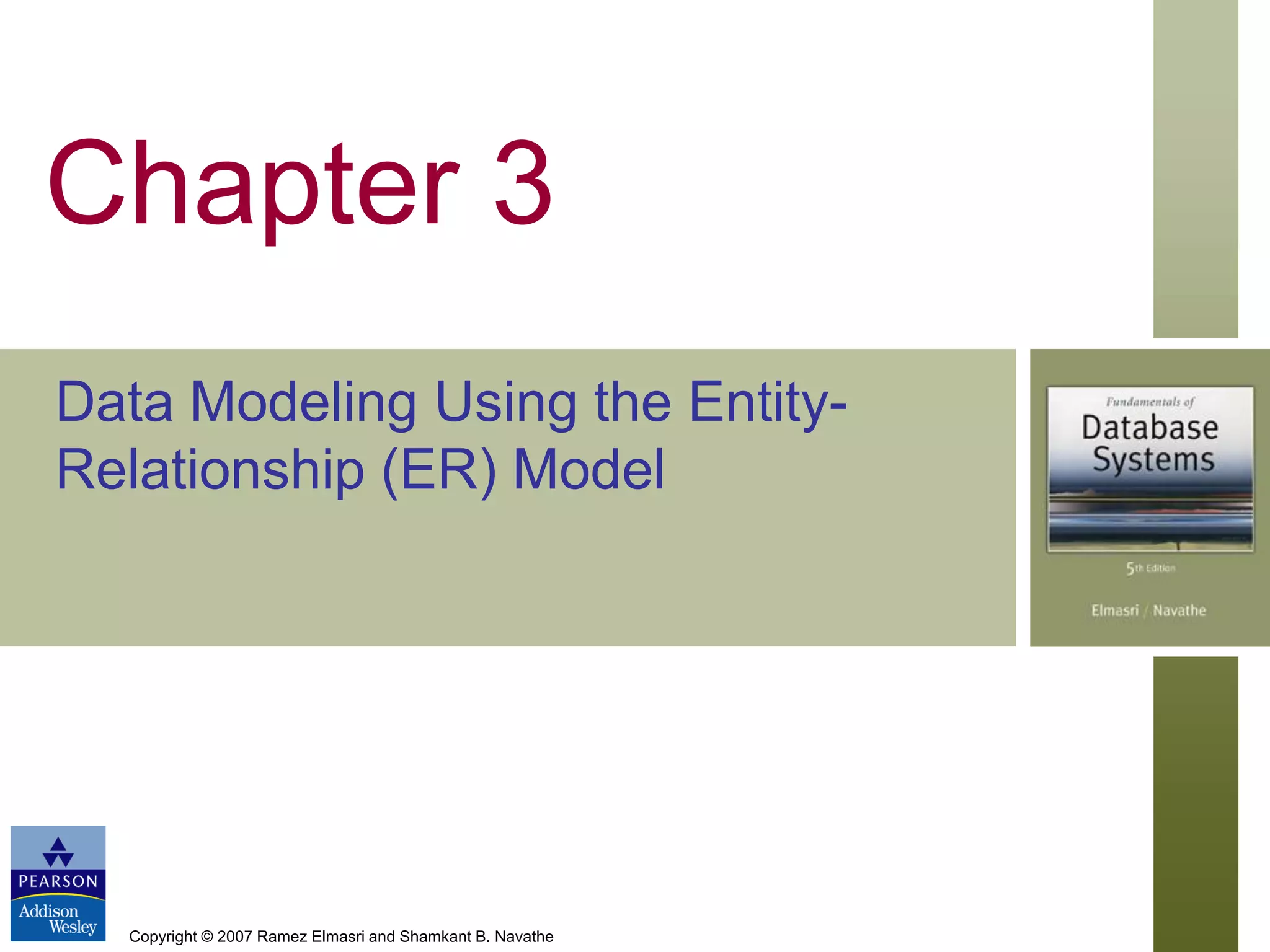 3 data modeling using the entity-relationship (er) model | PDF