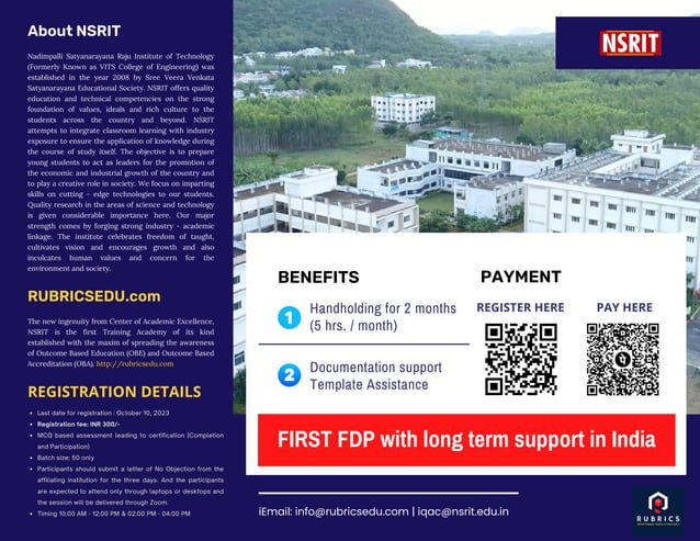 Three Days faculty development program on program assessment | PPT ...