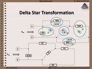 3 delta star transformation | PPTX
