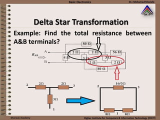 3 delta star transformation | PPTX