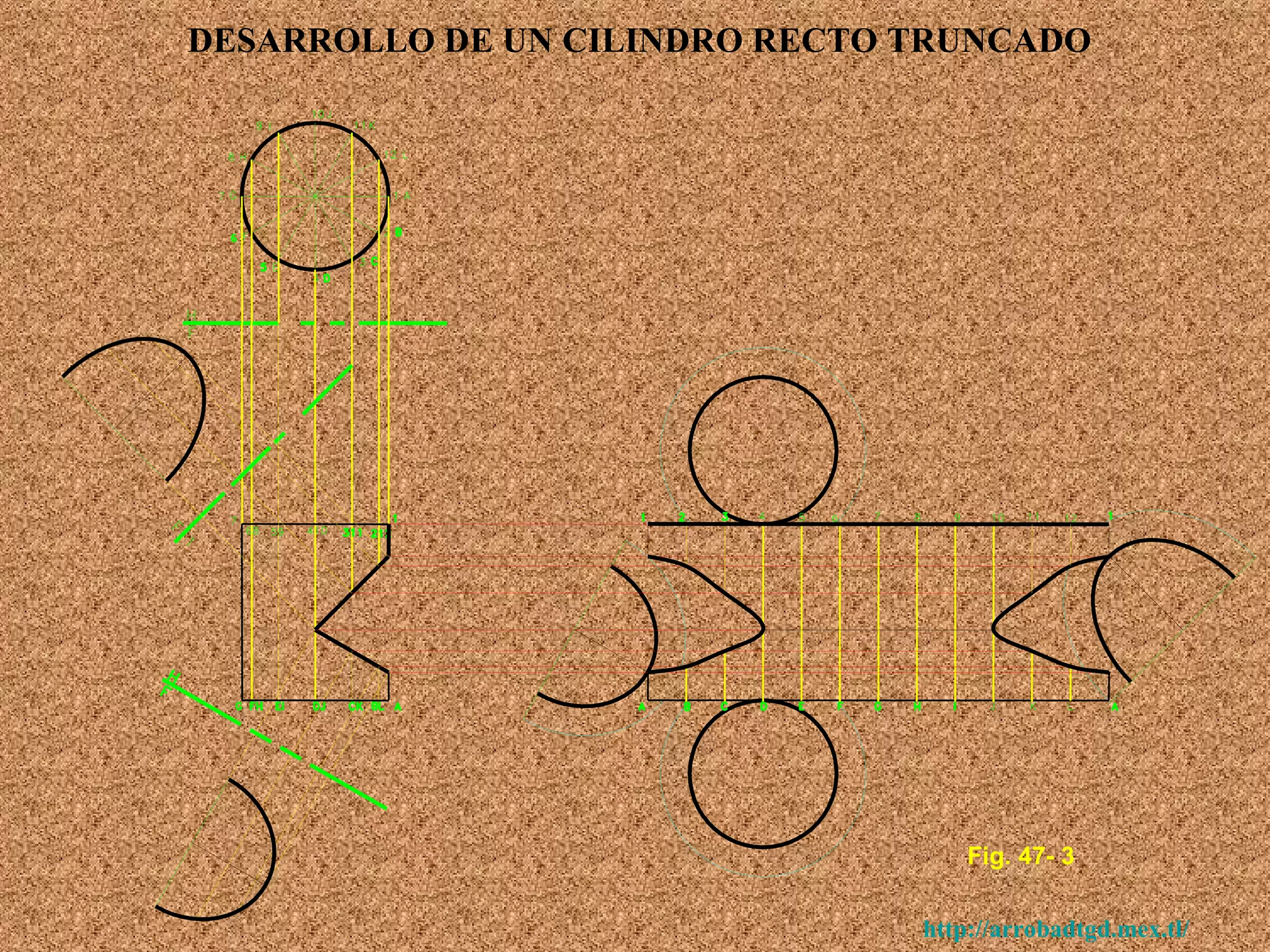 3. desarrollo de un cilindro circular recto truncado | PPT