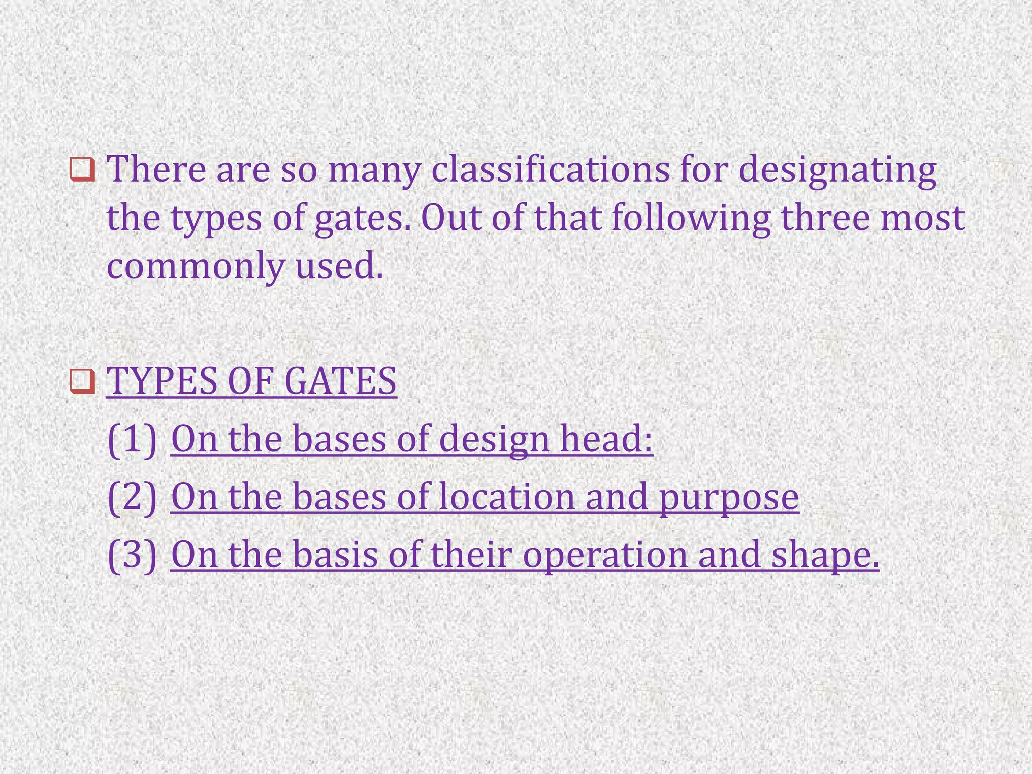 Design Aspects of Gates of Dam | PDF