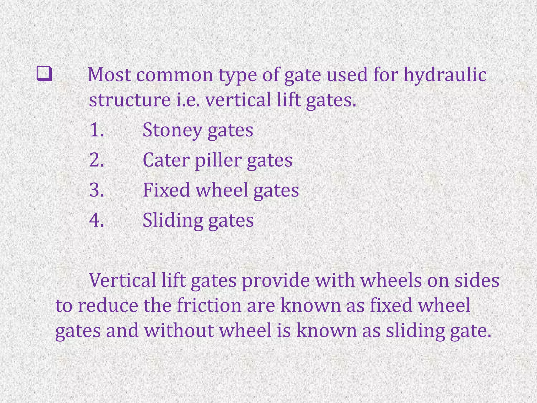 Design Aspects of Gates of Dam | PDF