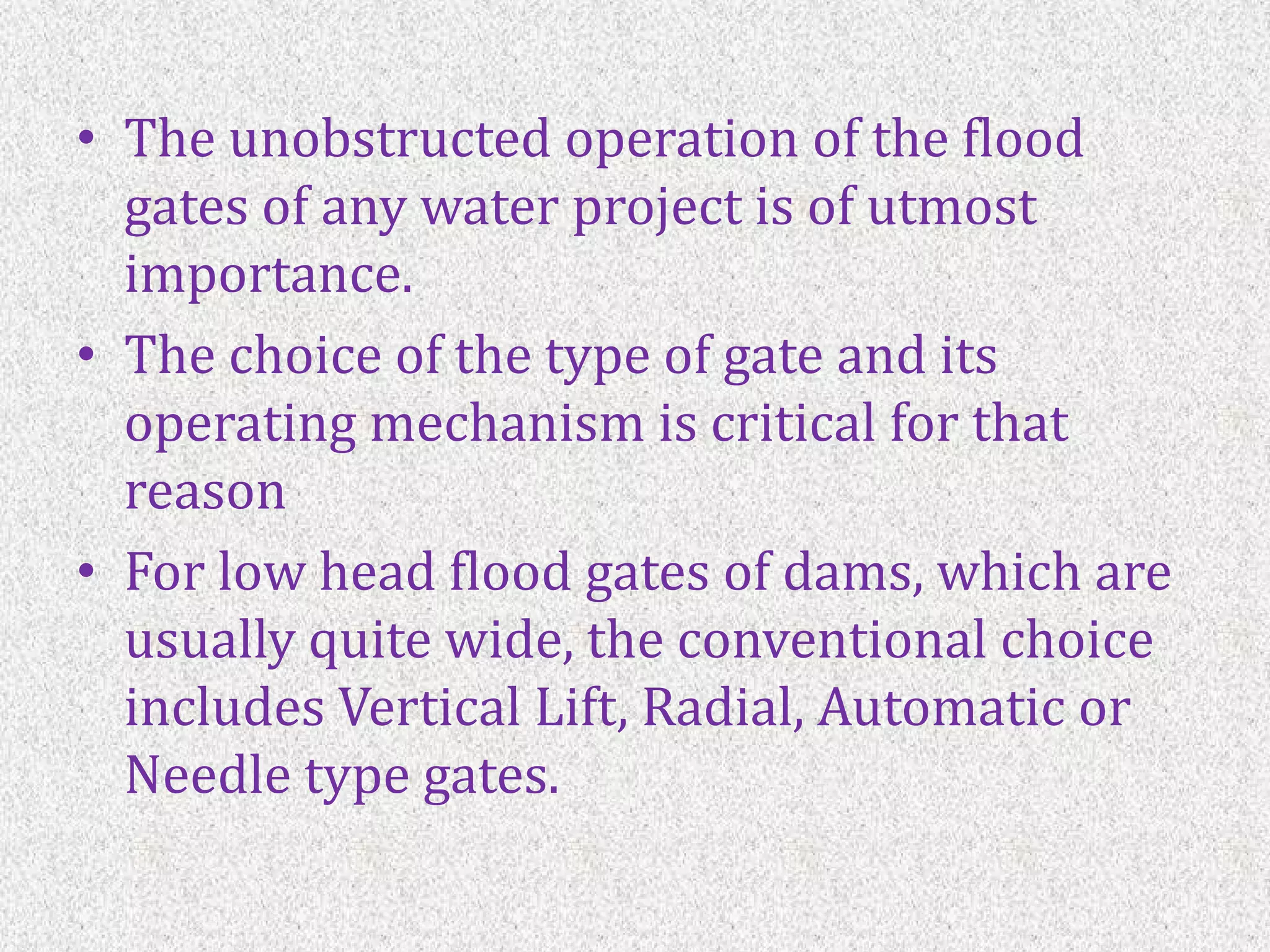Design Aspects of Gates of Dam | PDF