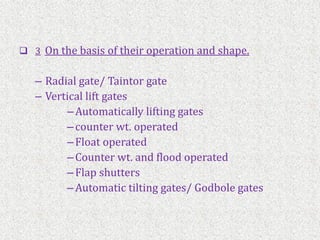 Design Aspects of Gates of Dam | PDF