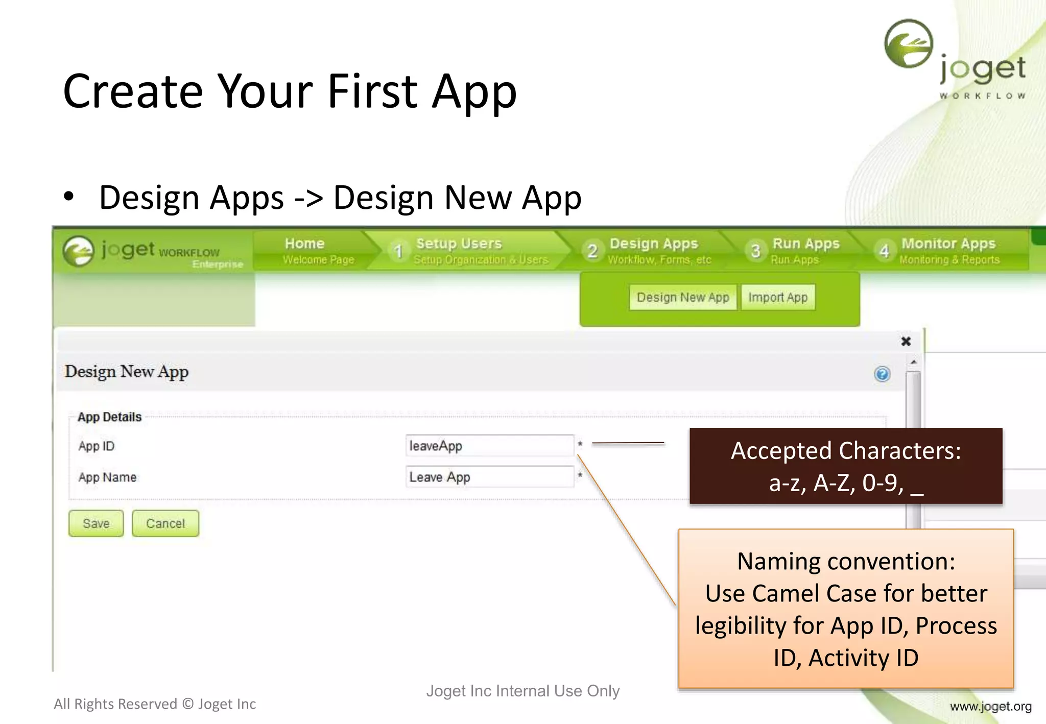 Joget Workflow v4 Training - Module 3 - Designing your First Process | PPT