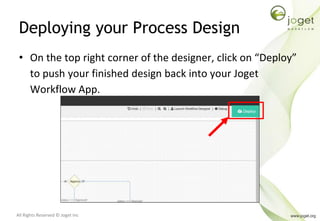 Joget Workflow v6 Training Slides - 3 - Designing your First Process | PPTX