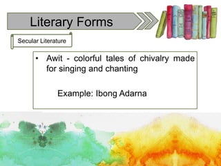 3 development of phil lit | PPTX | Poetry | Books and Literature