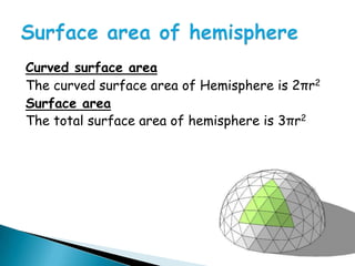 3 d figures, its surface areas and volumes | PPTX