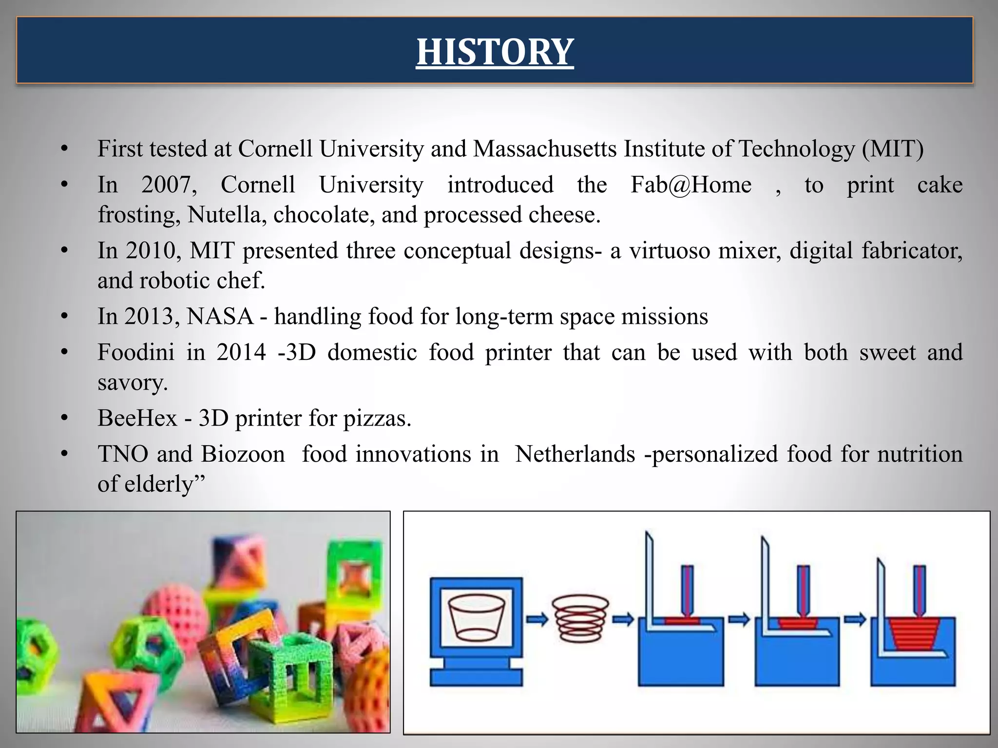 3 -D FOOD PRINTING | PPTX