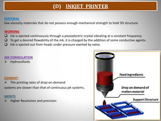 3 -D FOOD PRINTING | PPTX