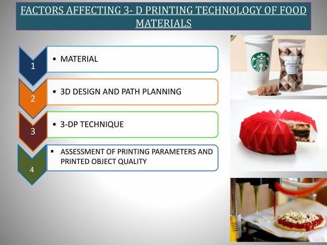 3 -D FOOD PRINTING | PPTX